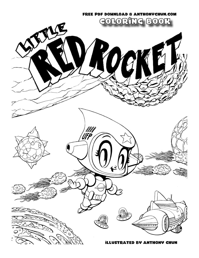Little Red Rocket Coloring Book – Anthony Chun
