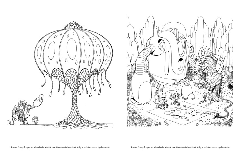 Little Red Rocket Coloring Book – Anthony Chun