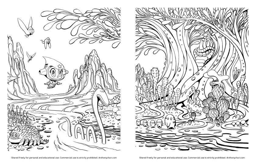 Little Red Rocket Coloring Book – Anthony Chun