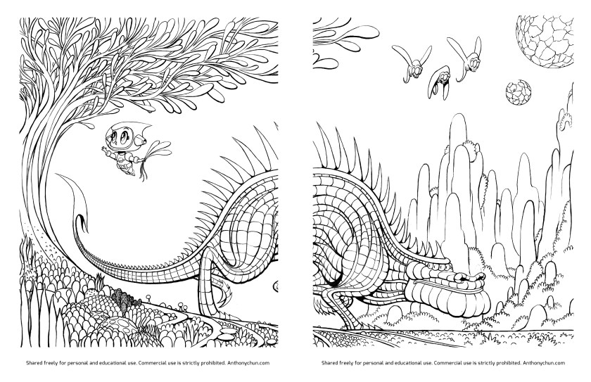 Little Red Rocket Coloring Book – Anthony Chun